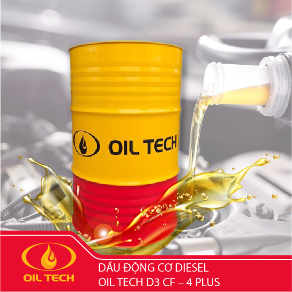 DẦU ĐỘNG CƠ DIESEL - OIL TECH D3 CF - 4 PLUS - KJIC International
